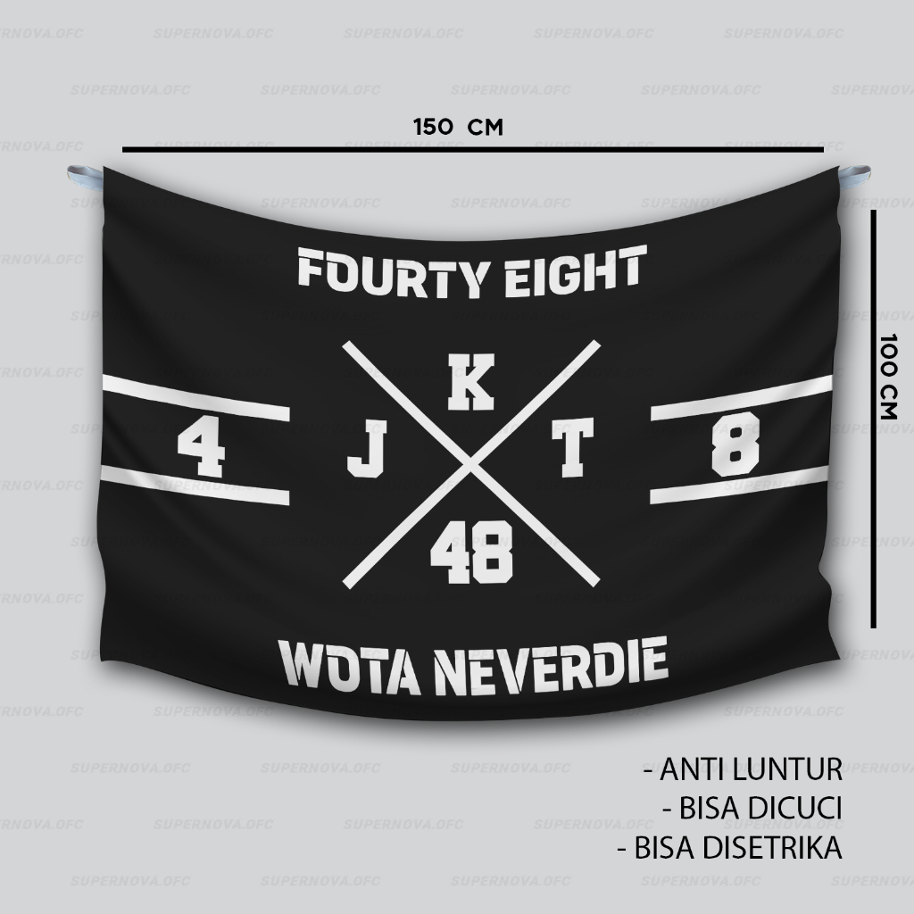 Jual BENDERA VARIASI JKT48 WOTA NEVER DIE | Shopee Indonesia