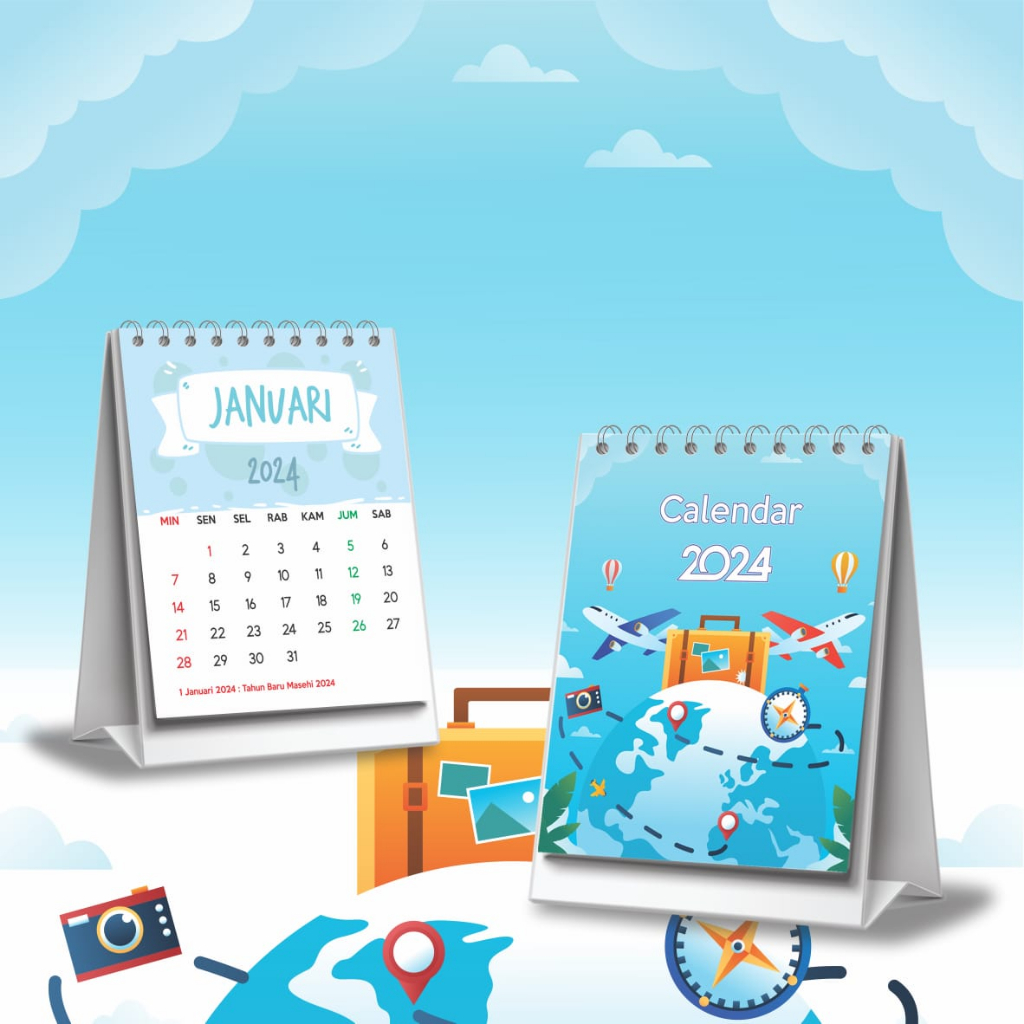 Jual KALENDER 2024 MINI KALENDER MEJA MINI Kalender Meja Estetik 2024 ...