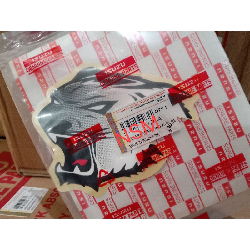 Jual STICKER HARIMAU ISUZU NMR71 HD ORIGINAL ISUZU GENUINE PART ...