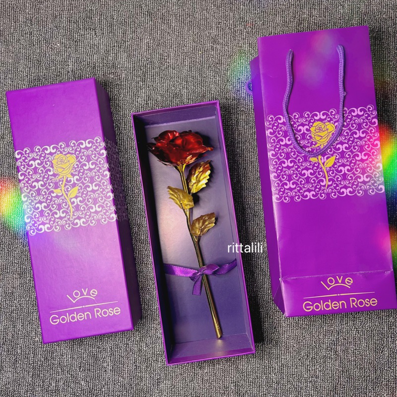 Jual Gift bunga mawar box - gift box mawar merah - hadiah anniversary ...