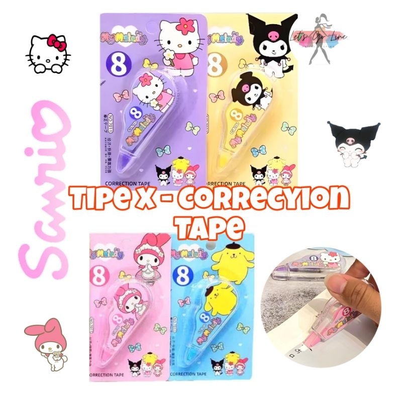 Jual Tipe-X Karakter Lucu 8M Correction Tape TIPEX Roll 8M Tipe-X ...