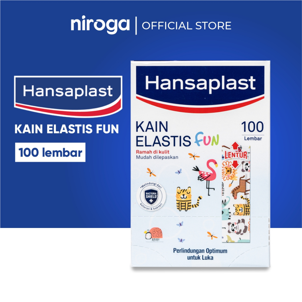 Jual HANSAPLAST Junior Fun 100s - Plester Luka Anak | Shopee Indonesia