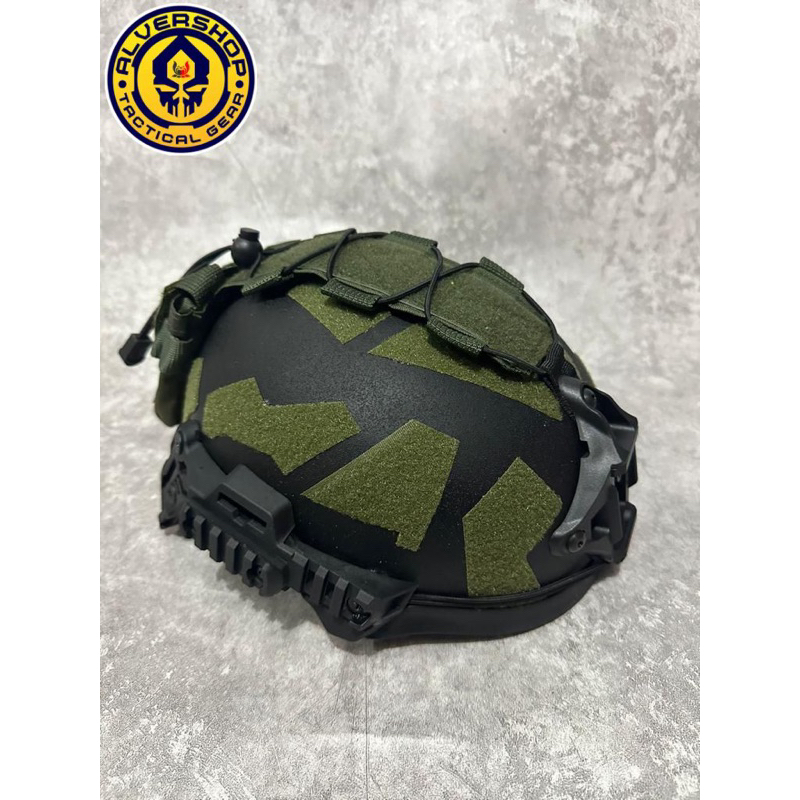 Jual Helm Tactical Balistic Kevlar Lev 3A Full Import Custom Tali Putar ...