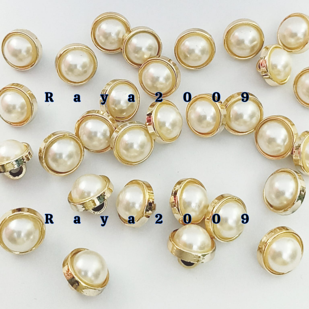 Jual Isi 50Pcs Kancing Baju Mutiara Polos SR 010 ( Ecer ) | Shopee ...