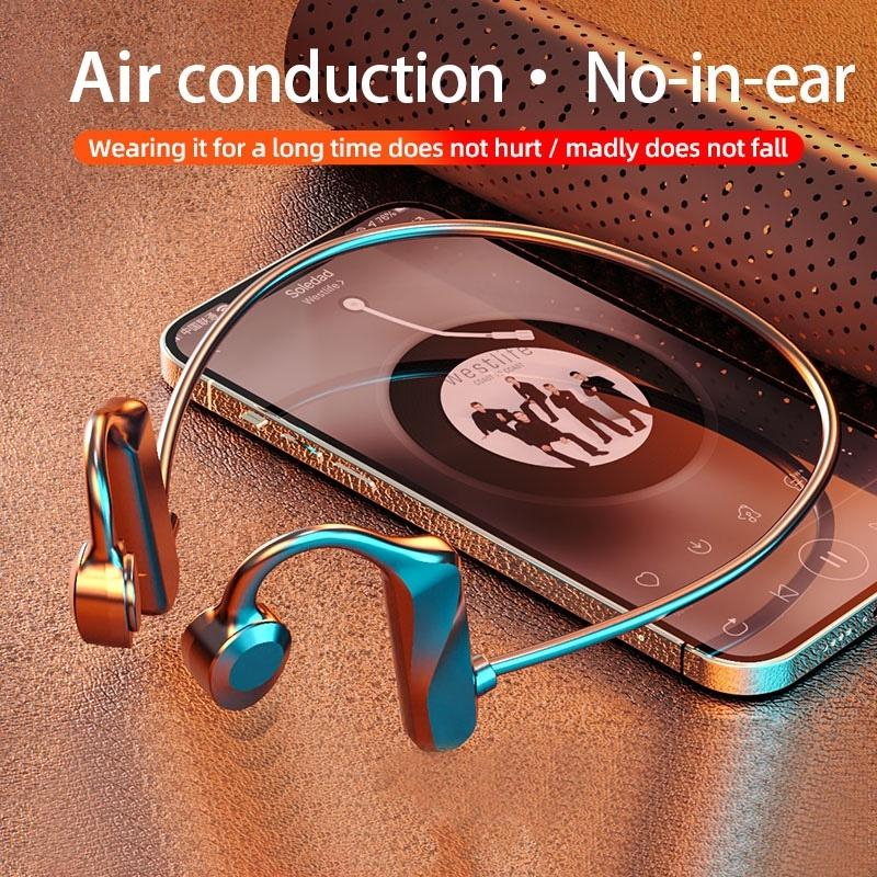Jual Bone Conduction Headphone Wireless Bluetooth Earphone Open Ear ...