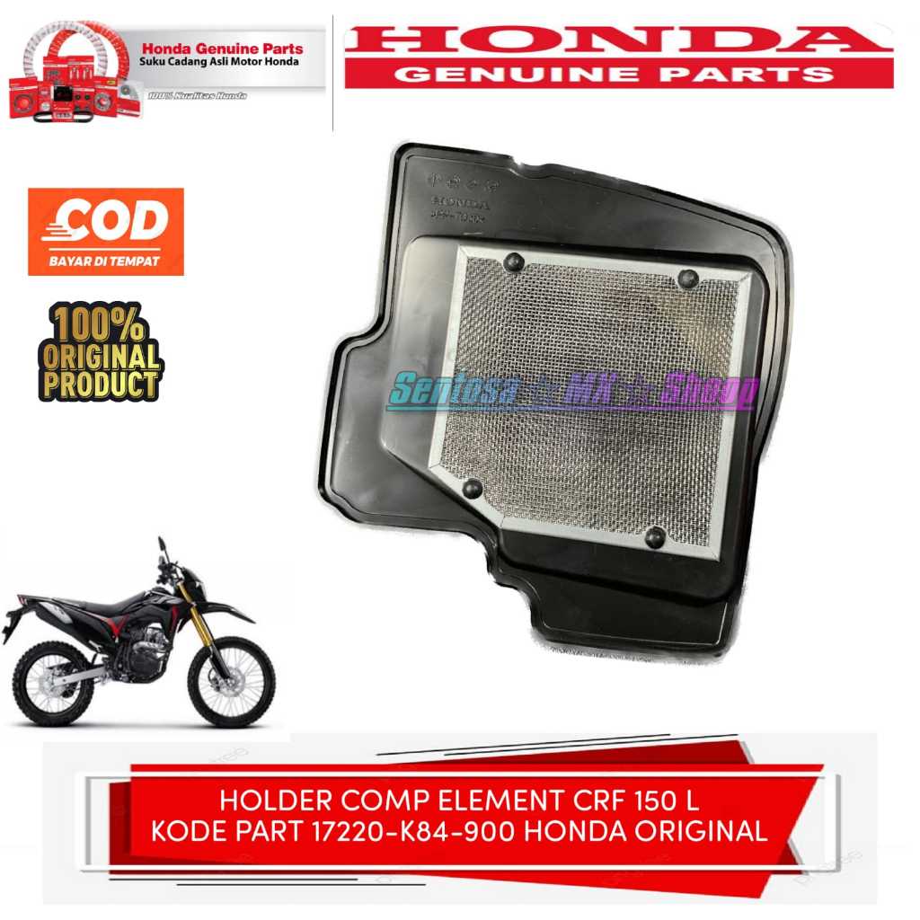 Jual [ CRF 150 L ] DUDUKAN FILTER UDARA / HOLDER COMP ELEMENT KODE PART ...
