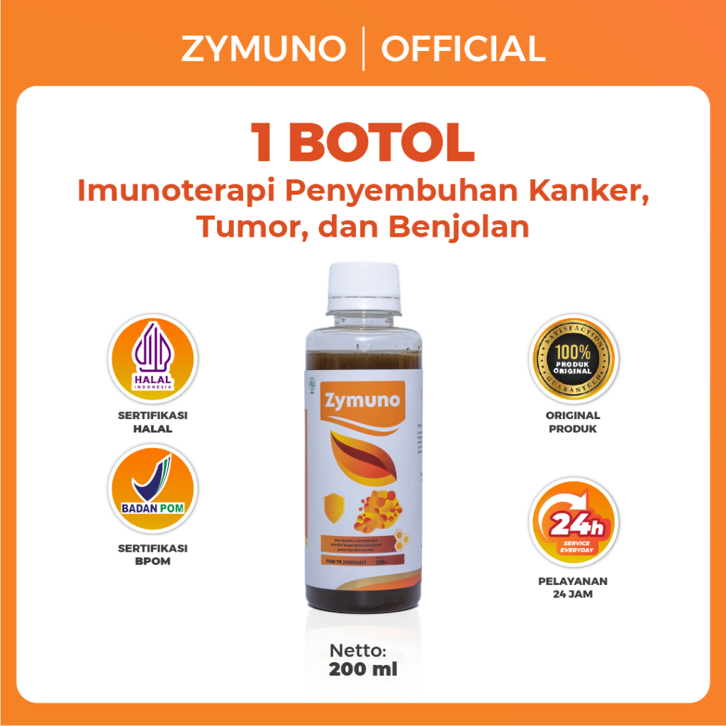 Jual Zymuno Vitamin Herbal Imunoterapi Benjolan Herbal Original 1 Botol ...