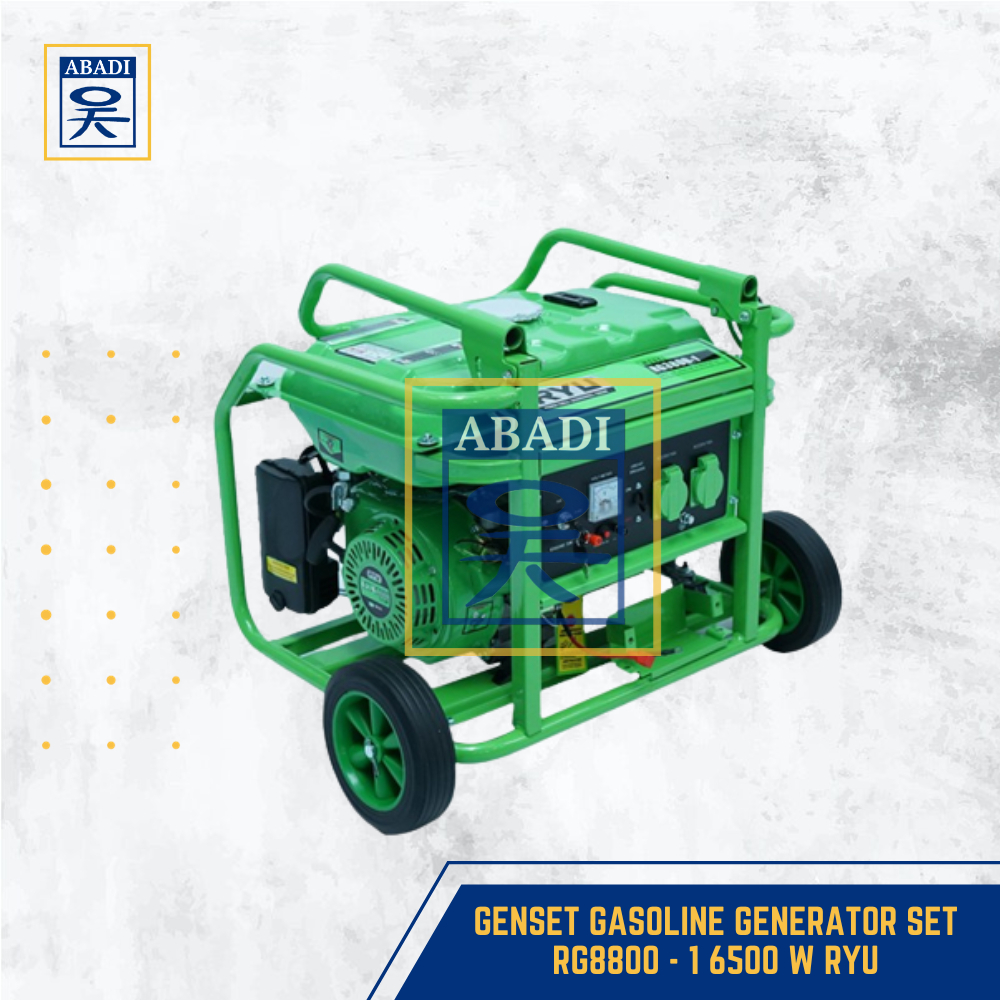 Jual GENSET GASOLINE GENERATOR SET RG8800 - 1 6500 W RYU | Shopee Indonesia