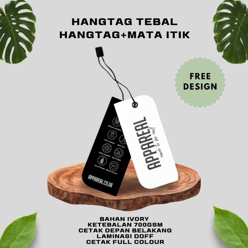 Jual tag ring besi tag mata itik hangtag custum desain bentuk cetak ...