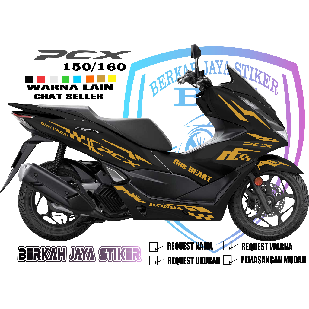 Jual cutting sticker striping all new pcx 150/160 terbaru 2021-2023 ...