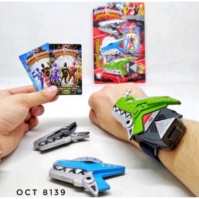 Jual Gelang Power Ranger Dino Thunder Ada Suara Dan Lampu | Shopee ...