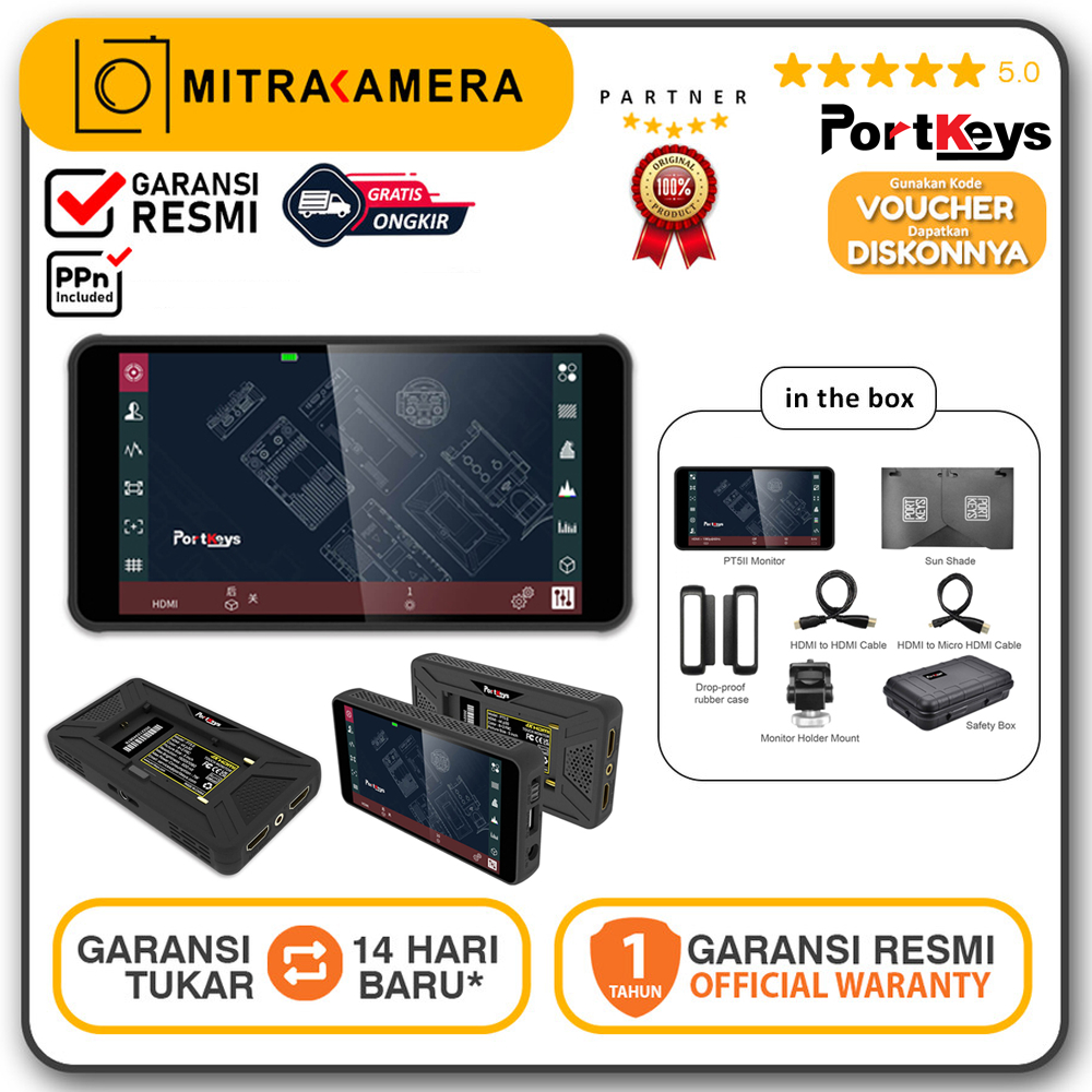 Jual Portkeys PT5 II 5 Inch HDMI Monitor Resmi | Shopee Indonesia