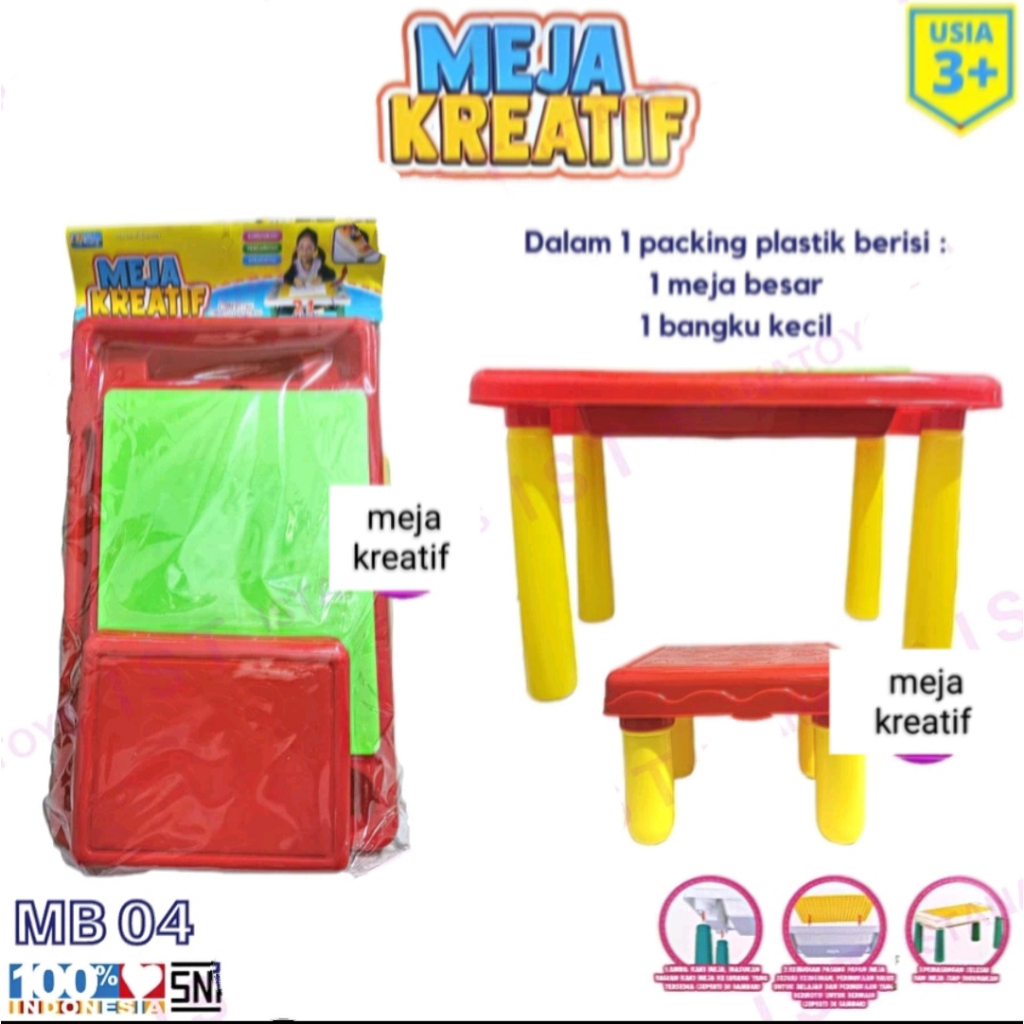 Jual Mainan Anak Meja Belajar kreatif Multifungsi 2in1 MB 04 | Shopee ...