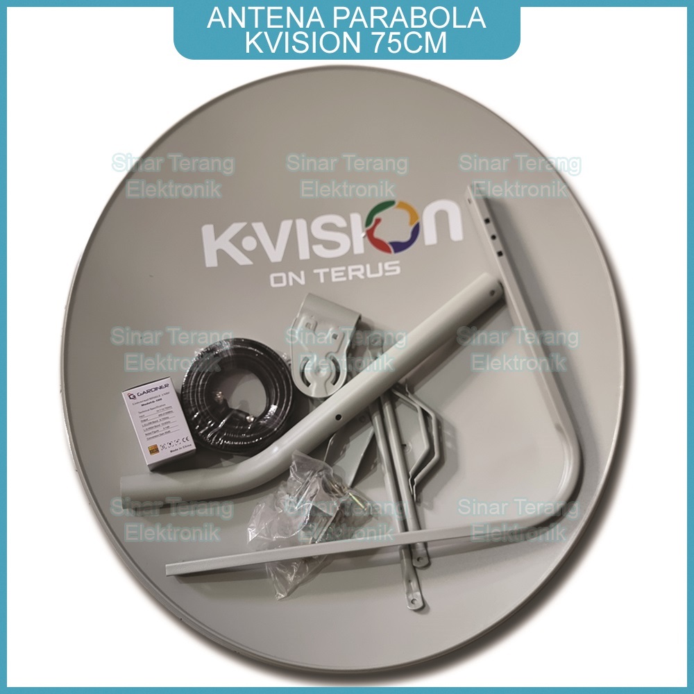 Jual Antena Parabola mini Kvision 75cm ODU Kabel LNBF | Shopee Indonesia
