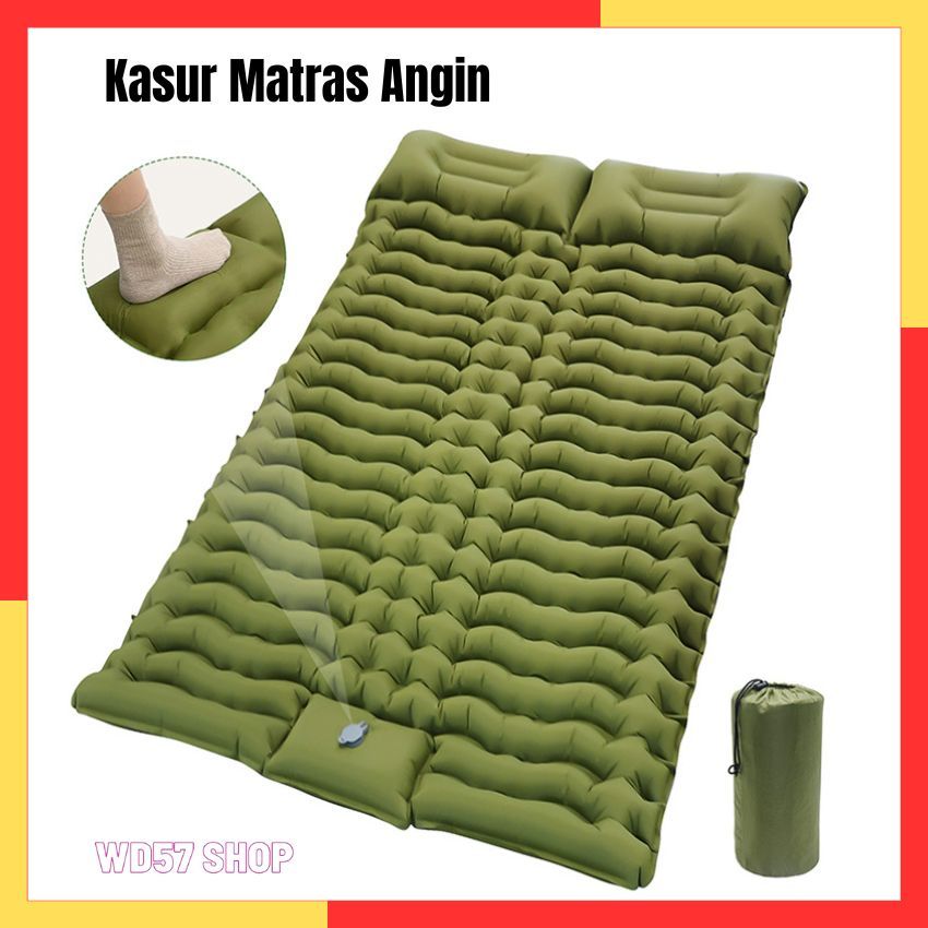 Jual Kasur Angin Matras Tidur Lipat Tebal Double Inflatable Foldable ...