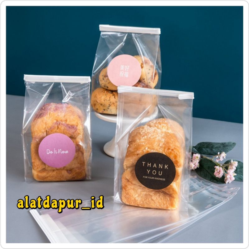 Jual 50pcs plastik roti PREMIUM kawat pengait plastik cookies roti ...