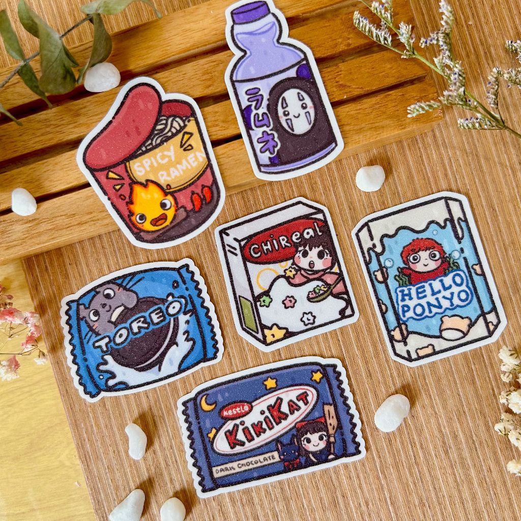 Jual Ghibli Snacks - Stickers Set | Happykrel | Shopee Indonesia