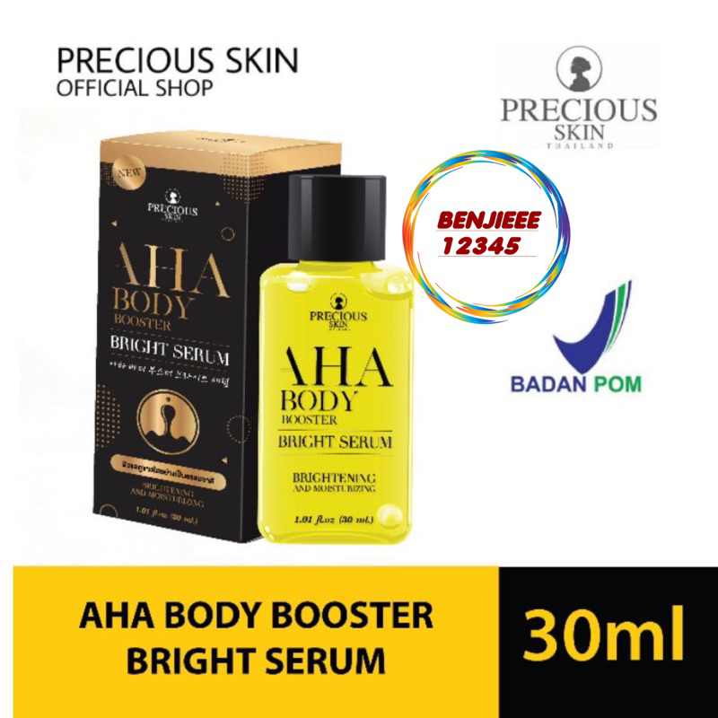 Jual Precious Skin Serum AHA 30ml whitening body serum booster brightening Precious skin ...