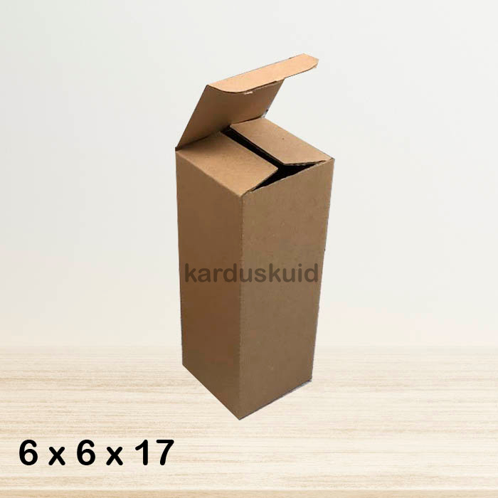 Jual Kardus 6 x 6 x 17 cm die cut tipe E Flute K150 box kotak karton ...