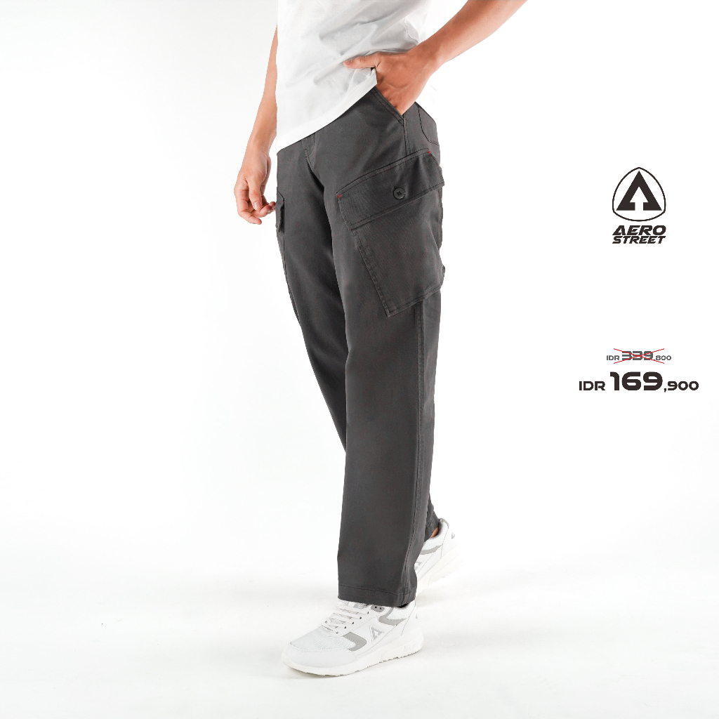 Jual Aerostreet Cargo Panjang Atlas Abu Tua Celana Cargo ECAAA | Shopee ...