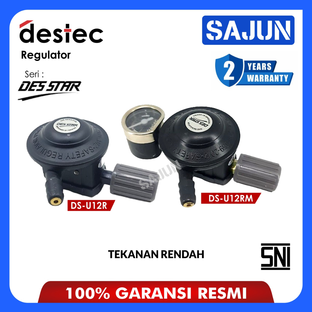 Jual Destec Desstar DSU12R / DSU12RM Regulator Gas Tekanan Rendah Anti ...