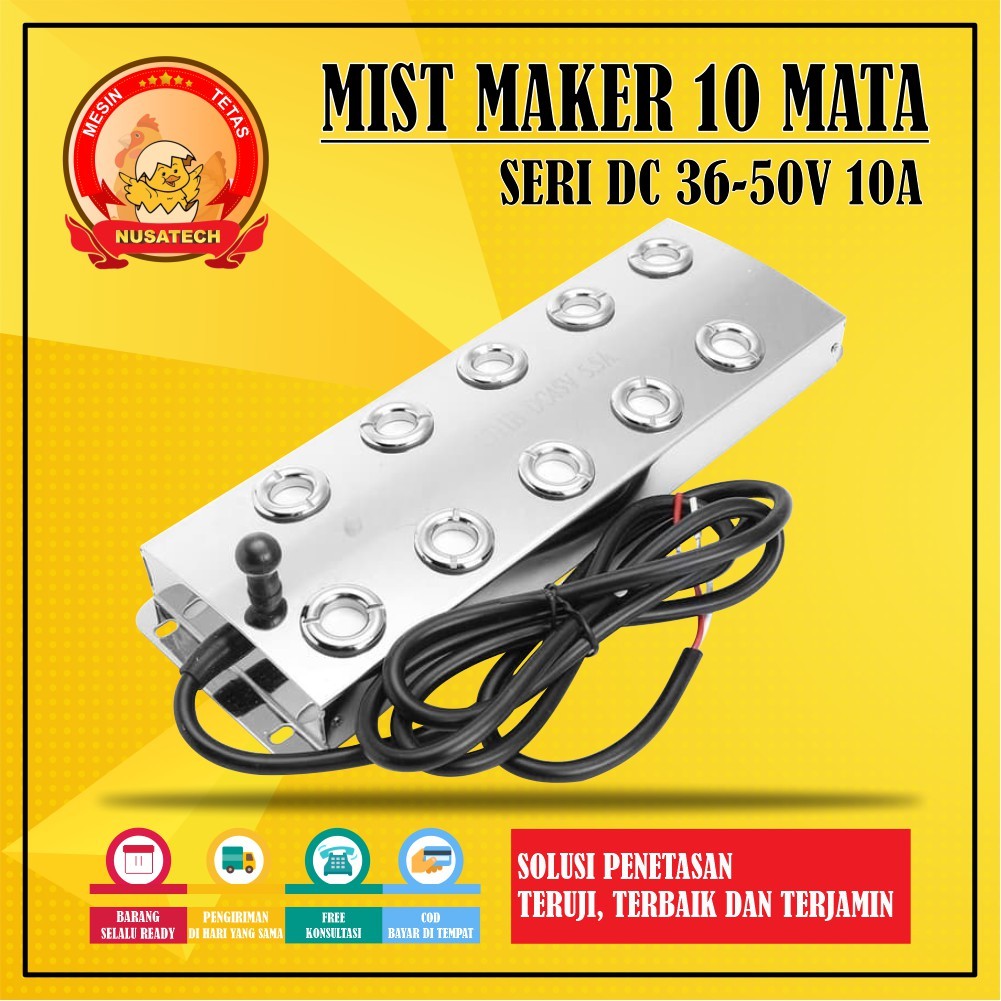 Jual Mist Maker Ultrasonic 10 mata Pengkabut/Pengembun Humifider ...