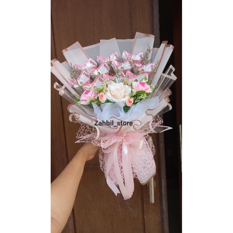 Jual Bucket bunga | Money bouquet | Buket uang | 50k 100k | Shopee ...