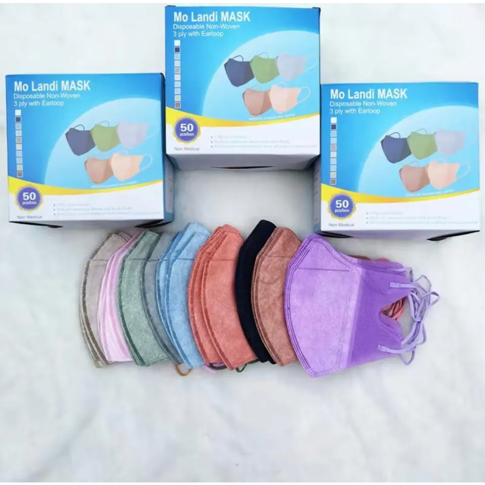 Jual Masker Duckbill 3ply 1 Box Isi 50 Pcs Mix Warna-Masker Face Mask Dewasa (Random Box ...