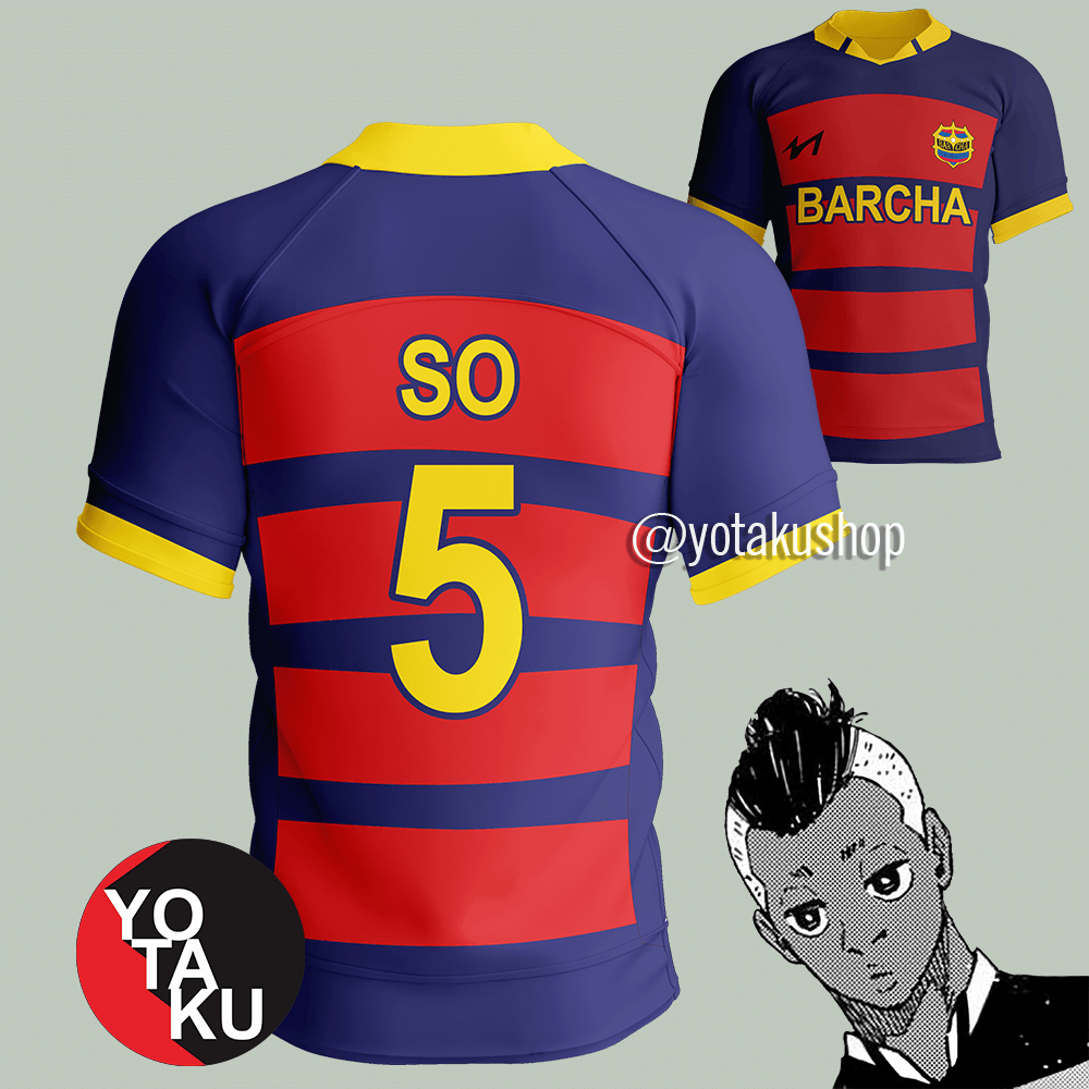 Jual Jersey Anime Cosplay Blue Lock FC BARCHA Seri 1 Moro Ruiz Uraziz ...