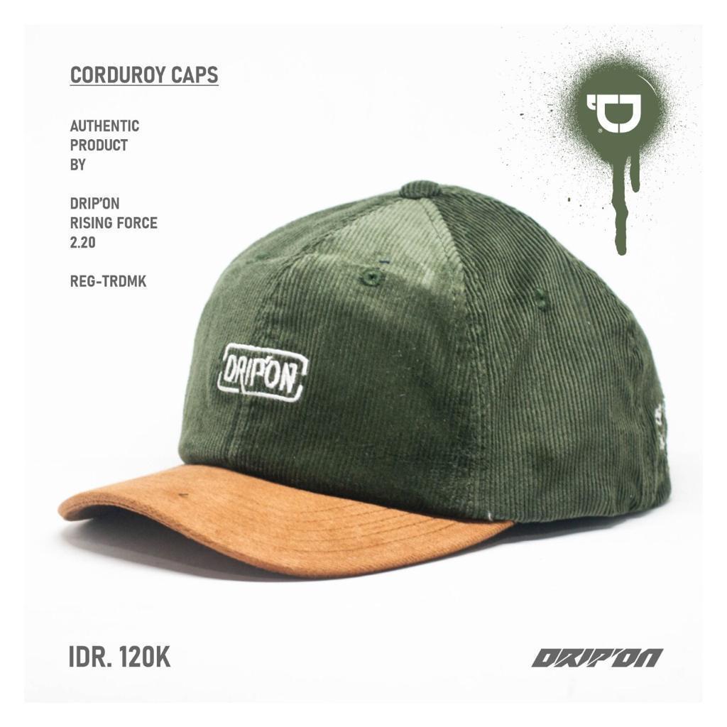 Jual Drip On Topi Pria Corduroy Topi Beludru Visor Pendek | Shopee ...