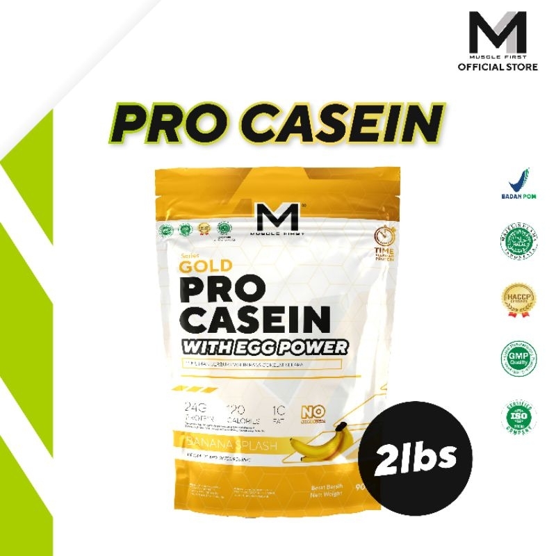 Jual M1 MUSCLE FIRST GOLD PRO CASEIN 2Lbs SLOW RELEASE PROTEIN 900 GRAM ...