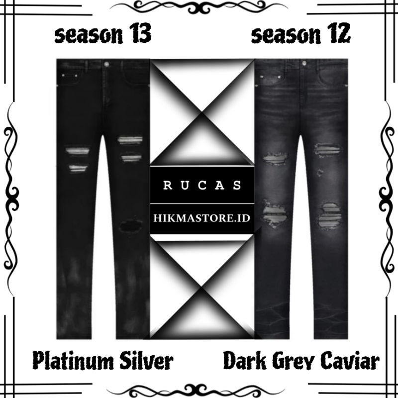 Jual Rucas Season 12 & 13 Dark Grey/Platinum Silver | Shopee Indonesia