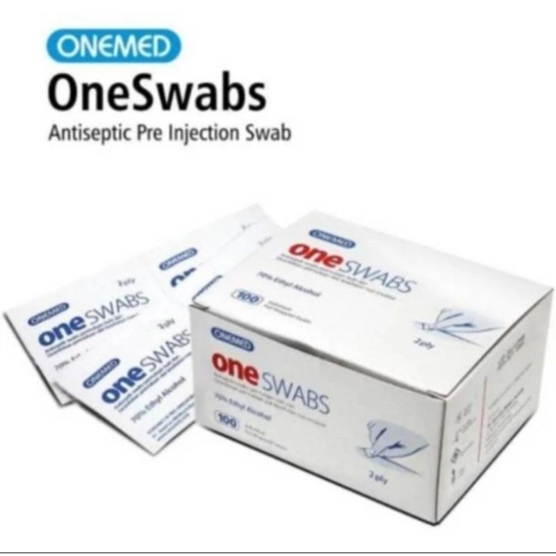 Jual Alkohol Swab Onemed One Swab Alkohol Tissue 2 Play isi 100 pcs ...