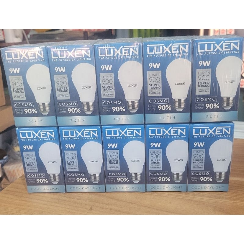 Jual lampu luxen 9 watt 10 pcs | Shopee Indonesia