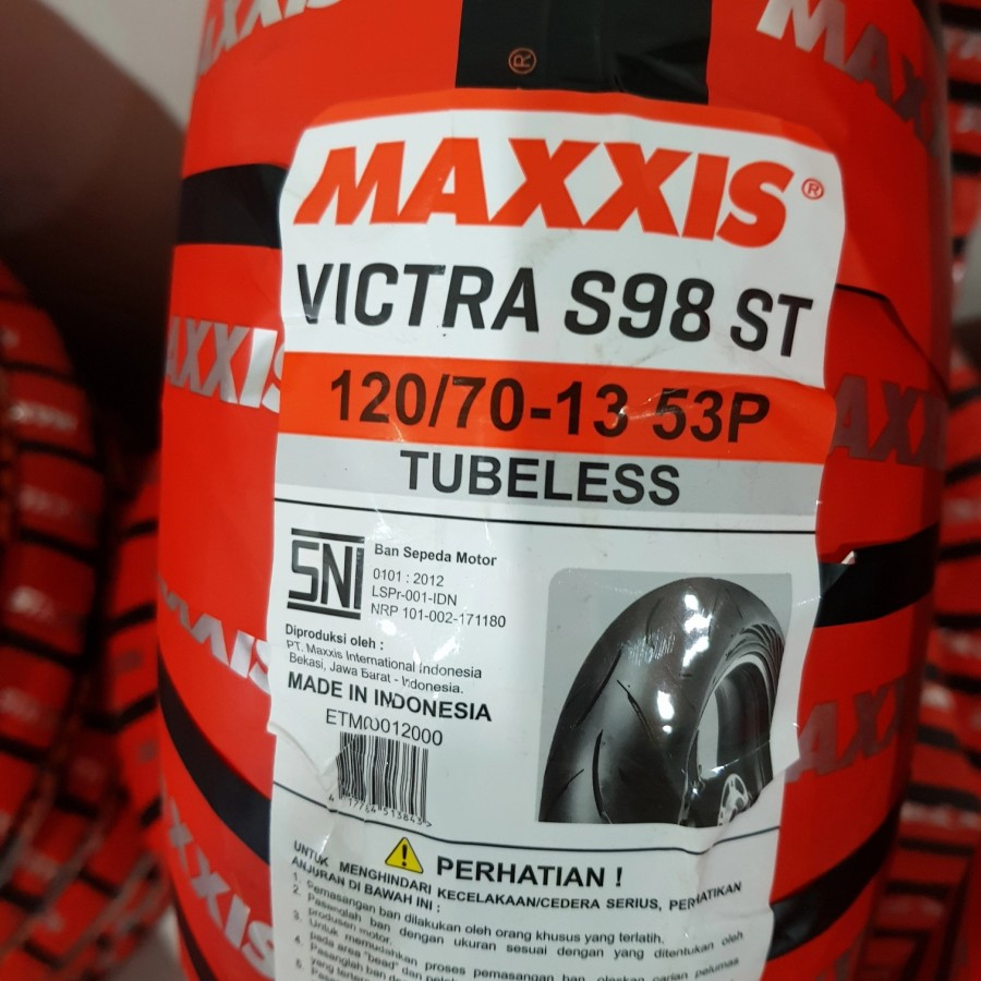 Jual Ban MAXXIS 120/70-13 VICTRA S98ST TUBELESS BAN DEPAN NMAX | Shopee ...