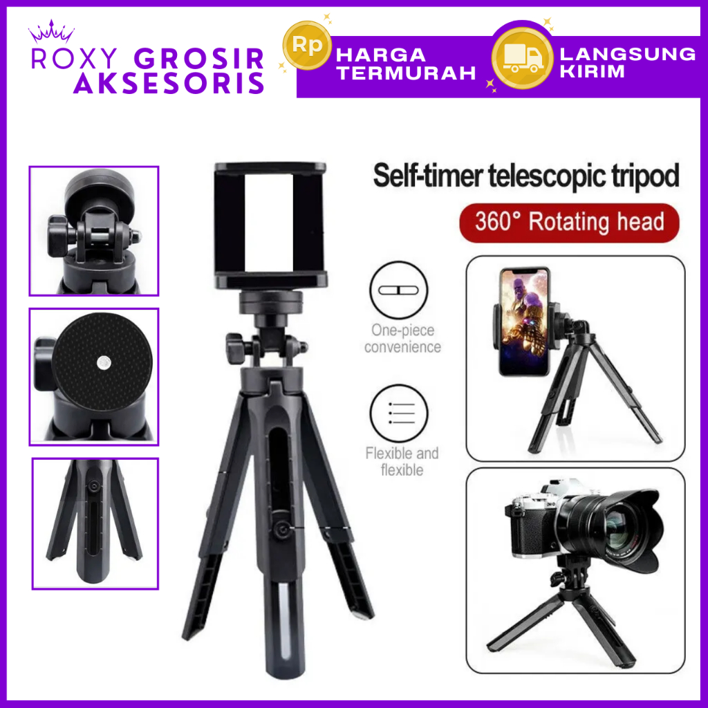 Jual Tripod Mini Support 5 Level Adjusment HD30 360 Degree Multiangle ...