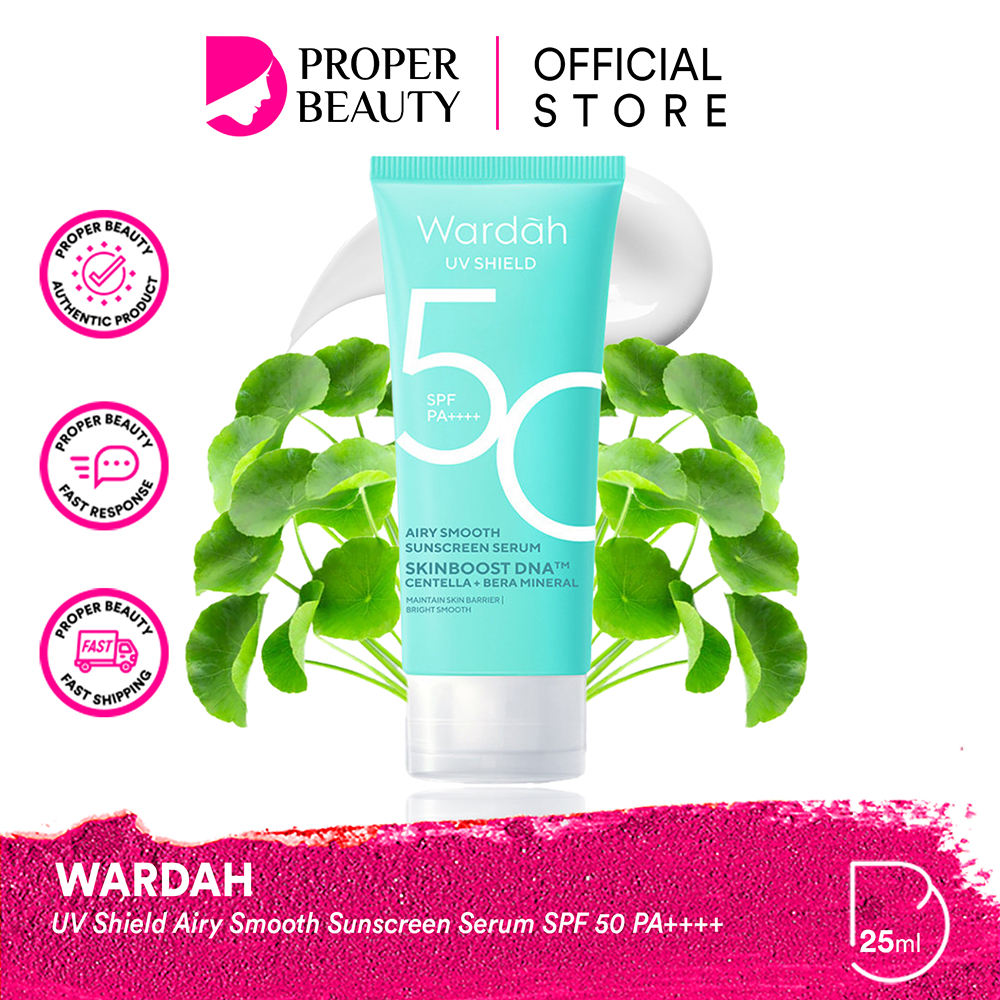 Jual WARDAH UV Shield Airy Smooth Sunscreen Serum SPF 50 PA++++ Indonesia / Sunblock Wajah 25ml ...