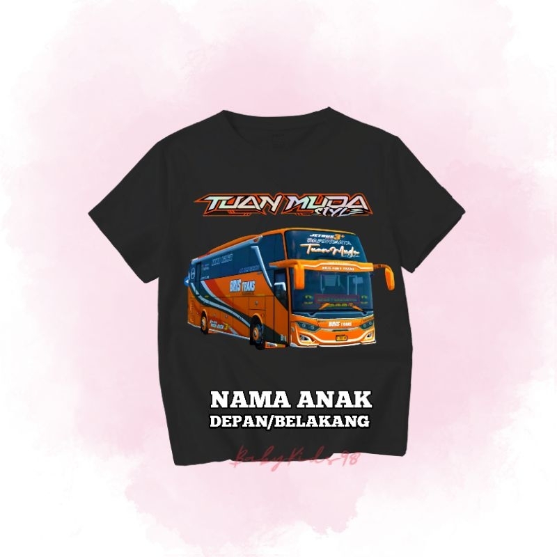 Jual BAJU ANAK KAOS ANAK COSTUME GAMBAR BUS TUAN MUDA BAHAN PREMIUM FREE NAMA | Shopee Indonesia