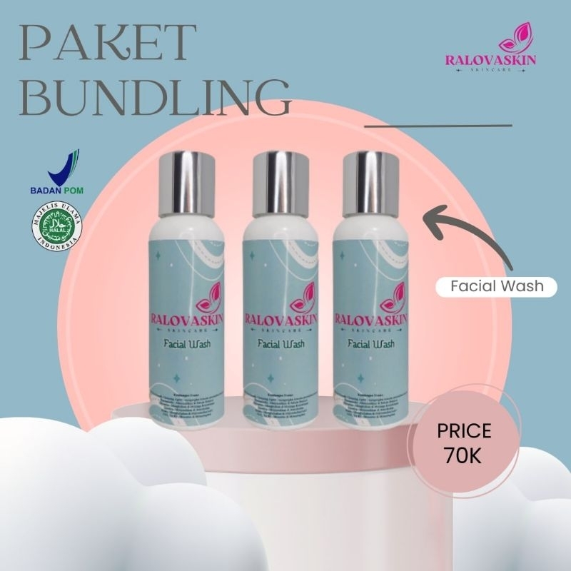 Jual PAKET BUNDLING FACIAL WASH ISI 3 BOTOL | Shopee Indonesia