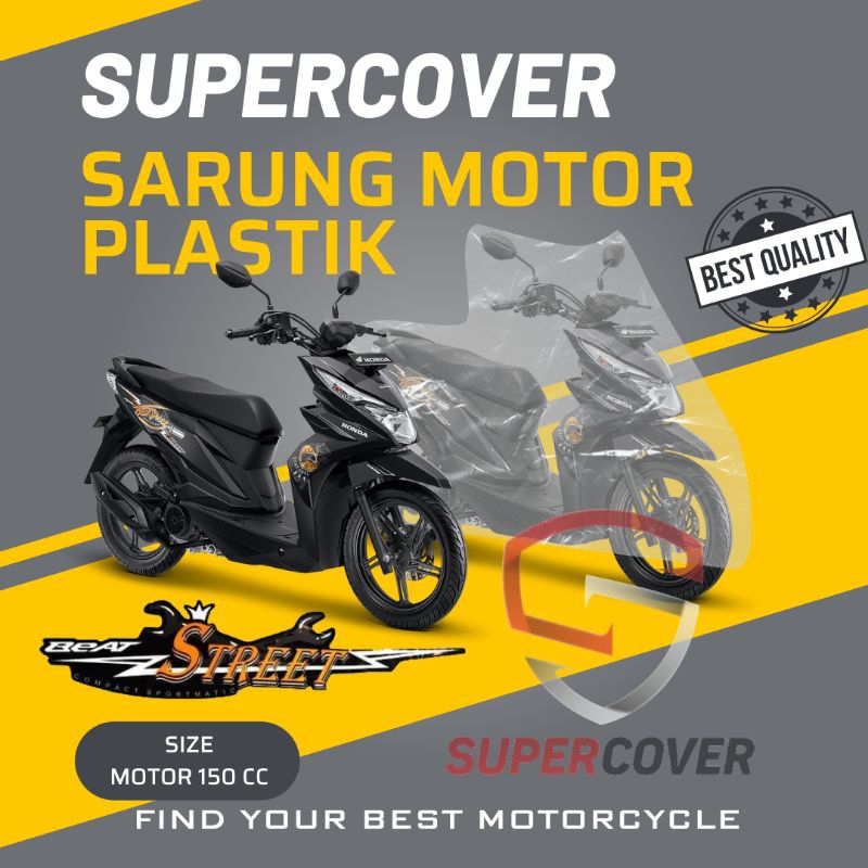 Jual Cover Motor Plastik Transparan Anti Air Sarung Motor Premium ...
