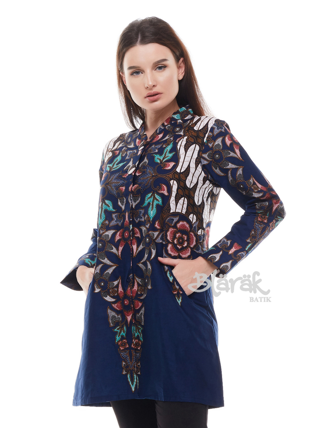 Jual BLARAK - Tunik AHY 4 Navy | Shopee Indonesia
