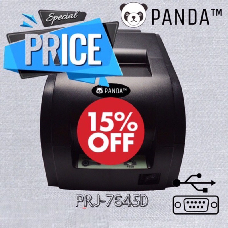 Jual MINI POS RECEIPT DOTMATRIX PRINTER KASIR PANDA PRJ-7645D (USB ...