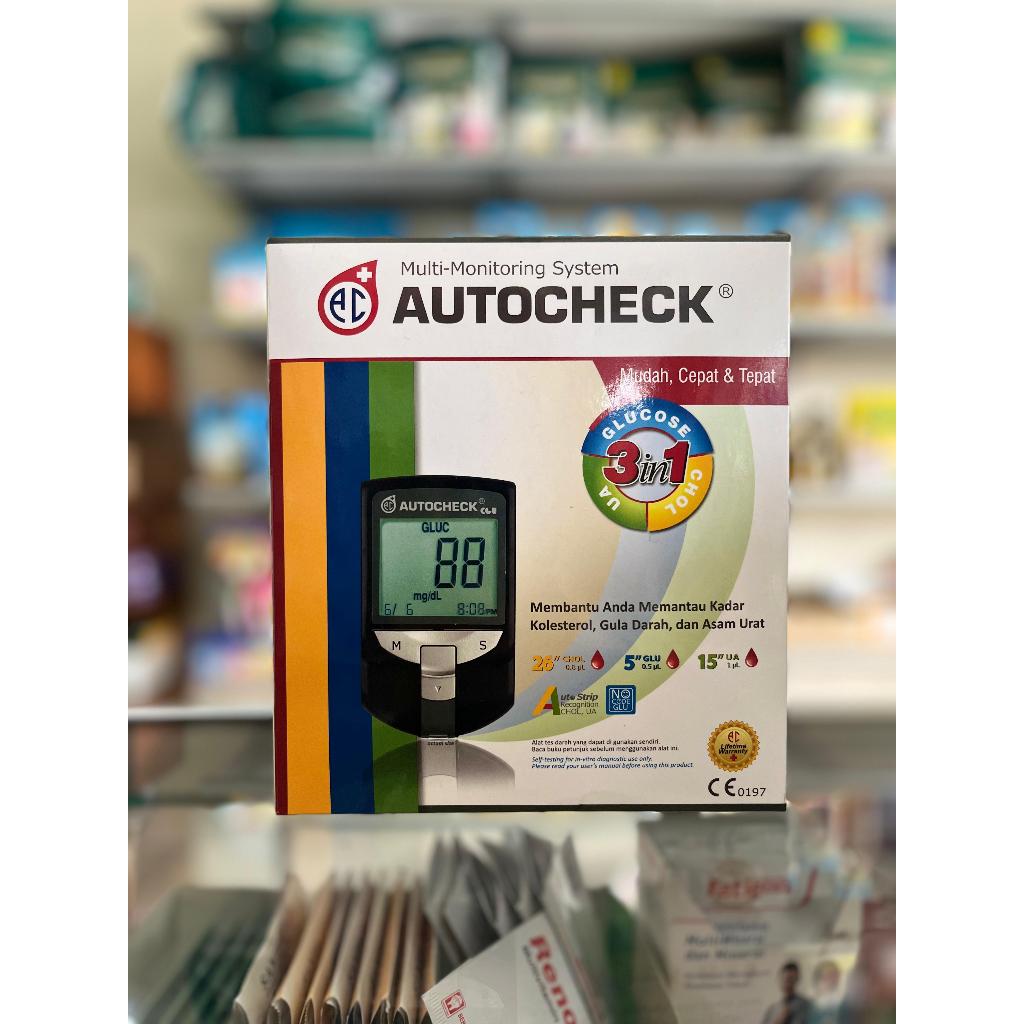 Jual ALAT AUTOCHECK // ALAT UKUR KESEHATAN (3in1 plus STRIP LENGKAP ...