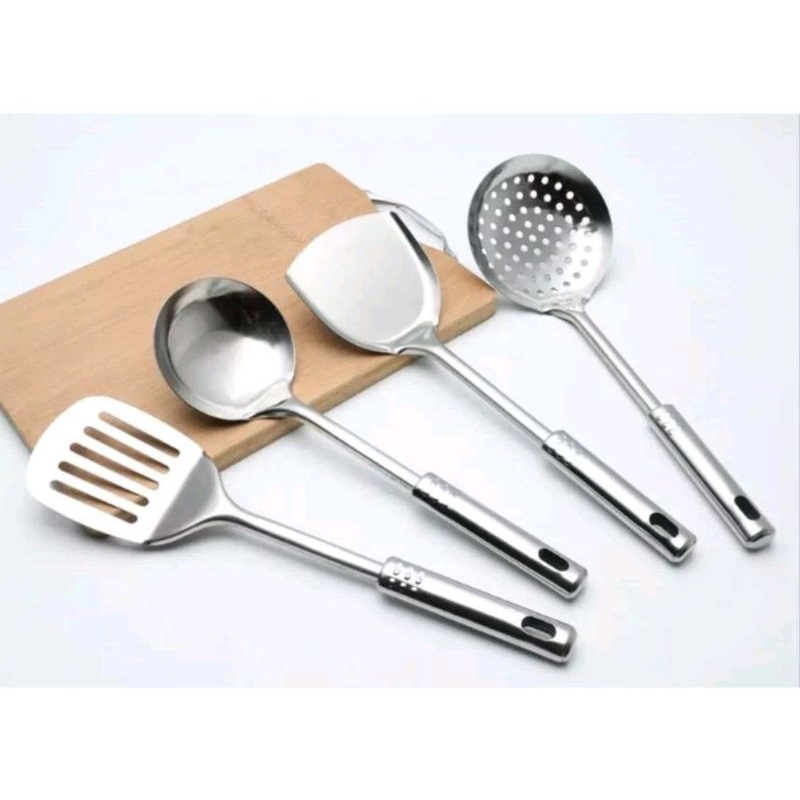 Jual Set Spatula Stainless / Alat Masak / Spatula Masak Goreng | Shopee ...