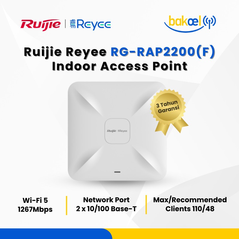 Jual Ruijie RG-RAP2200(F) | Reyee Wi-Fi 5 1267Mbps Ceiling Access Point ...