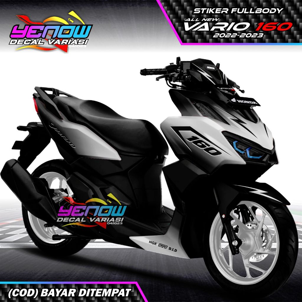 Jual Decal Vario 160 new Stiker Fullbody Variasi Skotlet 2 Warna ...