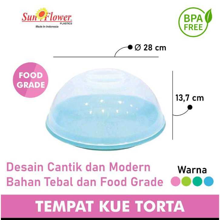 Jual Tempat Bulat Roti Bolu Plastik Tempat Gorengan / Tempat Lauk ...