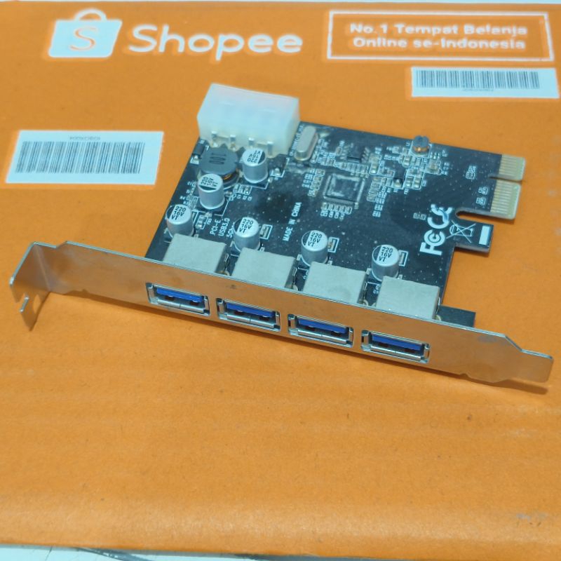 Jual PCI-E USB 3.0 CARD 4 PORT KONDISI NORMAL | Shopee Indonesia