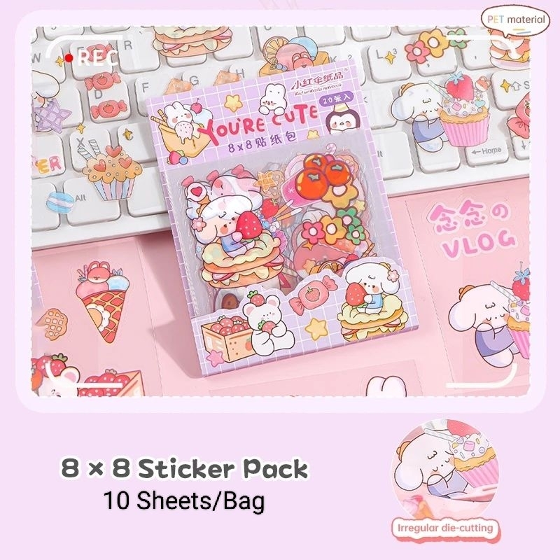 Jual COD Sticker Momo 10 Lembar Sticker Keke Sticker Waterproof 10 ...