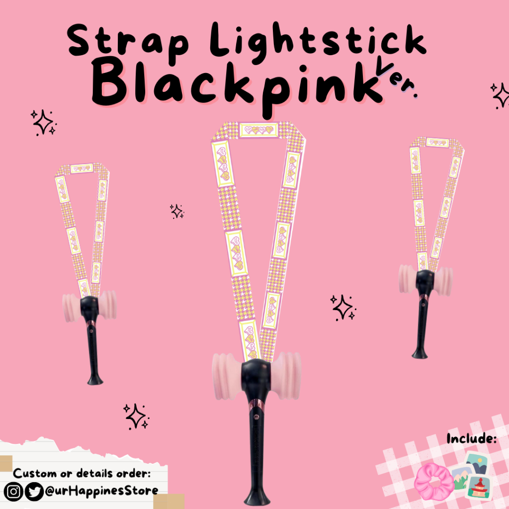 Jual STRAP LIGHTSTICK BLACKPINK Version / Strap LS hammer bong ...